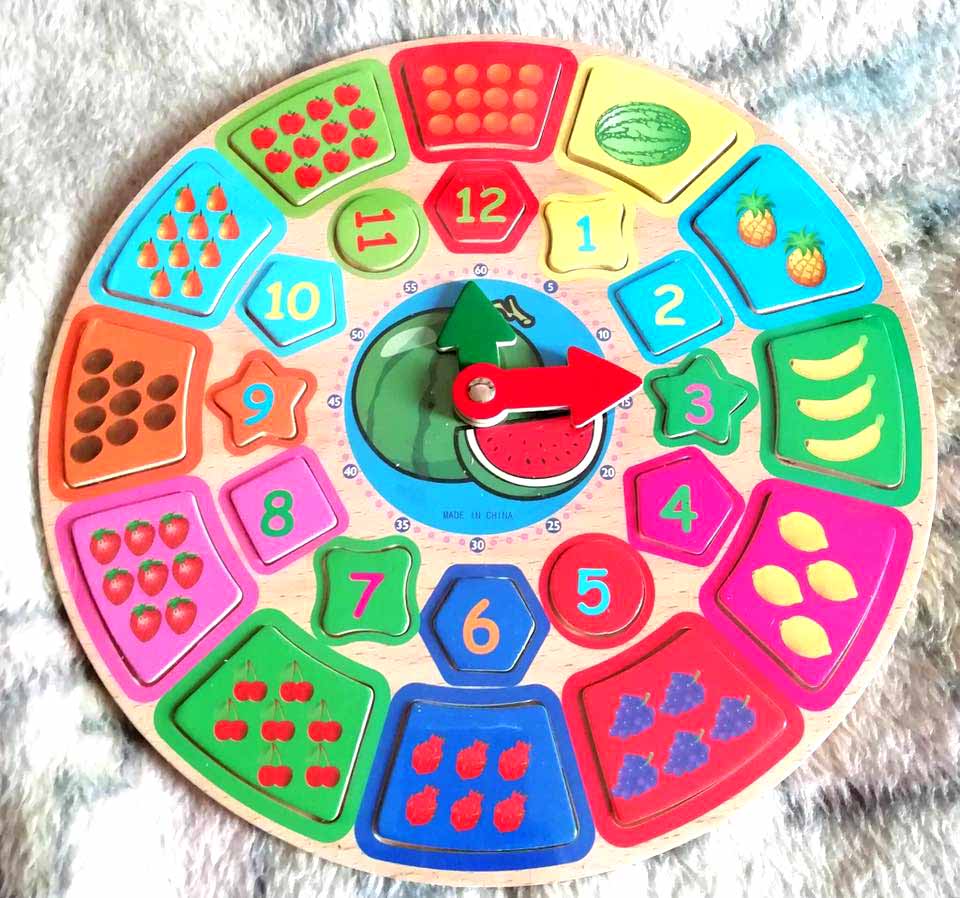 Wooden Clock Toy Early Learning – http://ebox.pk
